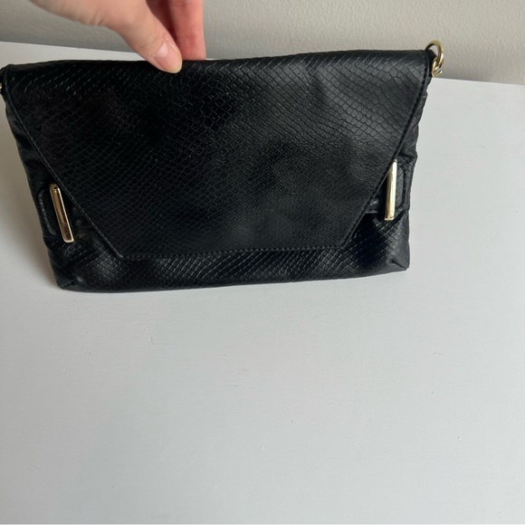 Sam & Libby | Bags | Sam Libby Black Faux Leather Envelope Purse Wallet ...